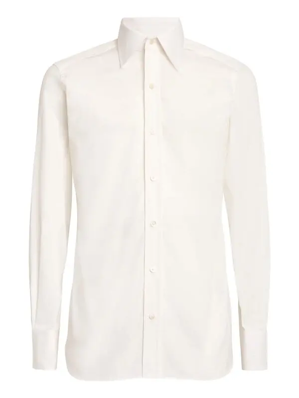 TOM FORD Cotton Poplin Shirt - White