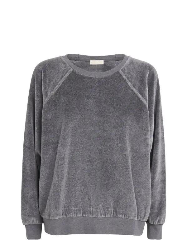 Suzie Kondi Cotton-blend Samos Sweatshirt - Grey