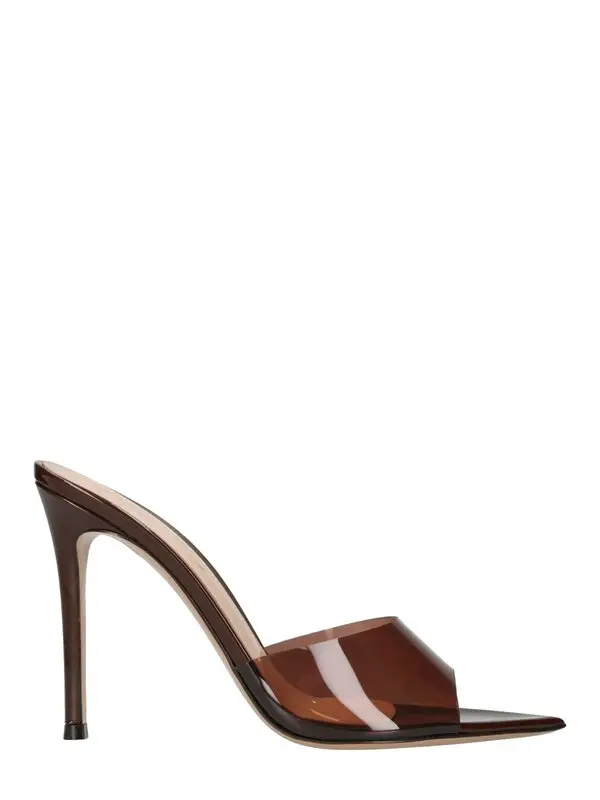 GIANVITO ROSSI Elle Mules 105 - Brown