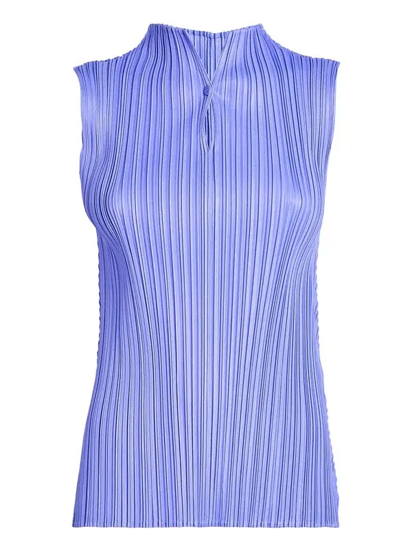 Issey Miyake Mellow Pleats Top - Blue
