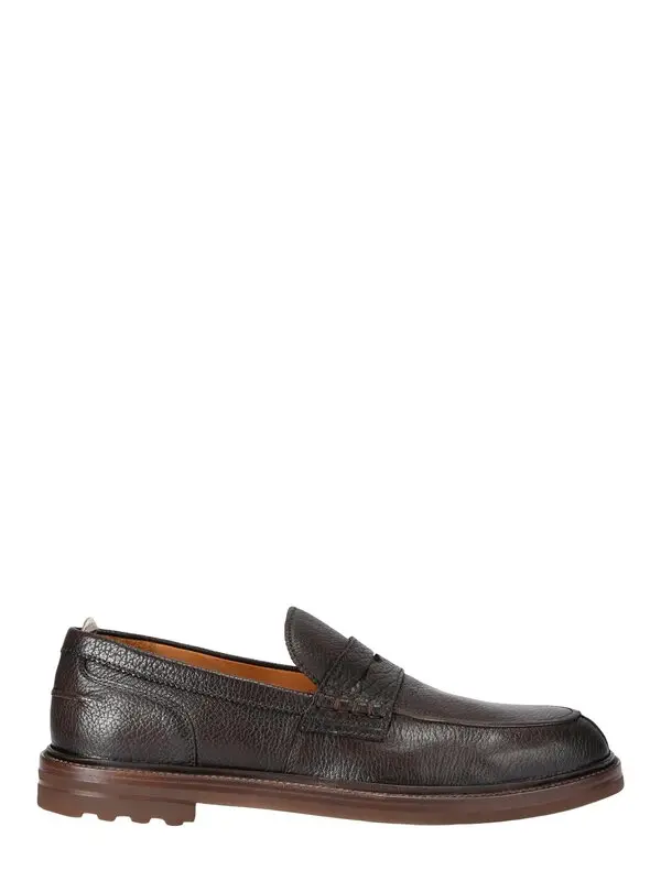 Officine Creative Leather Sax Flexi Loafers - Brown