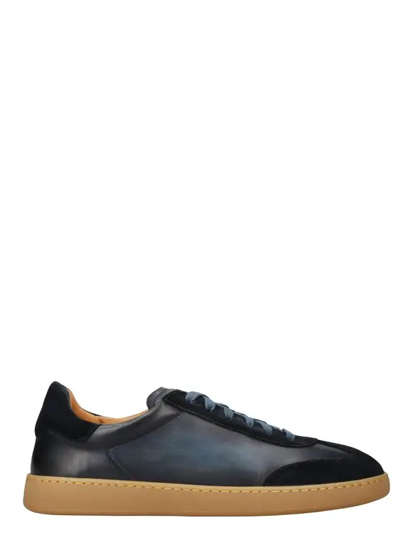 Magnanni Leather And Suede Kaido 2.0 Sneakers - Navy