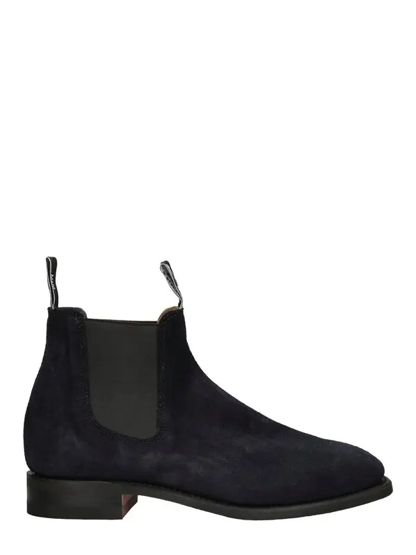 R.m. Williams Suede Ankle Boots - Navy