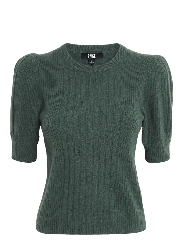 Paige Cashmere Kato Top - Green