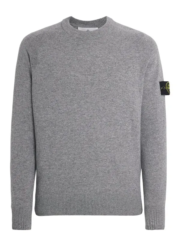 Stone Island Virgin Wool Sweater - Grey