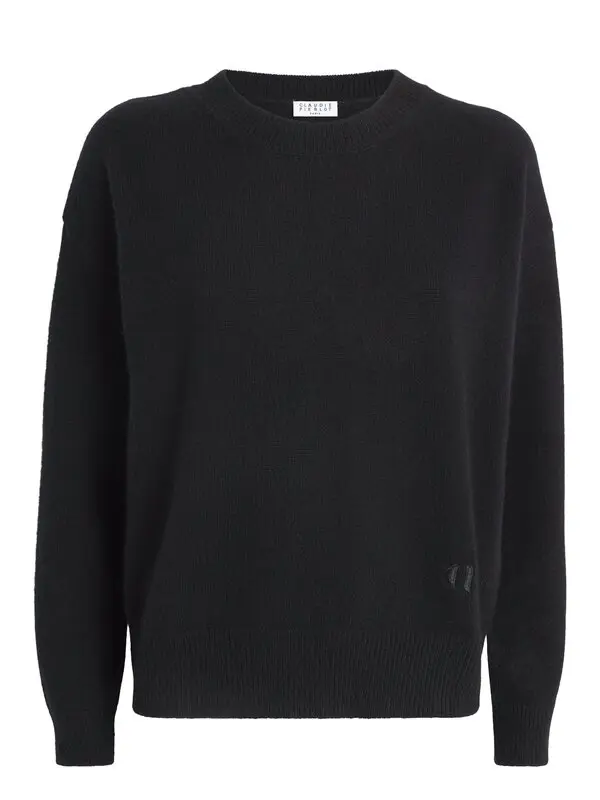 Claudie Pierlot Cashmere Crewneck Sweater - Black