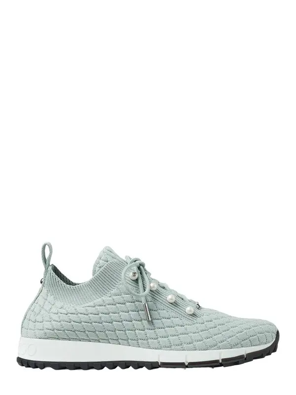JIMMY CHOO Veles Knitted Sneakers - Turquoise