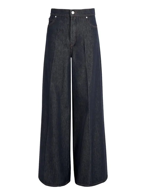 Max Mara Wide-leg Denim Jeans - Blue