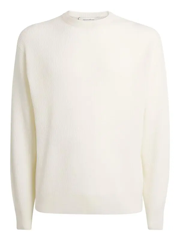 Studio Nicholson X Aaron Levine Merino-cashmere Portland Sweater - White