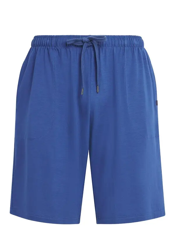 Derek Rose Basel Lounge Shorts - Blue