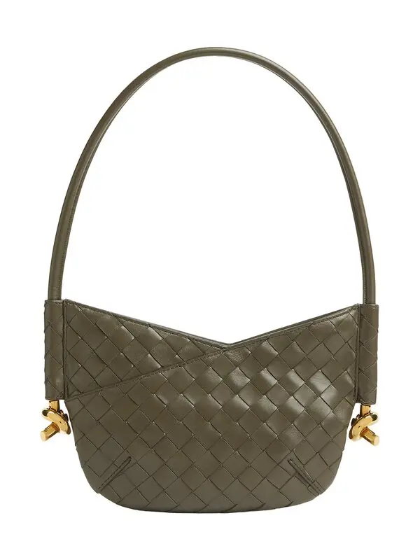 Bottega Veneta Mini Lambskin Solstice Shoulder Bag - Green