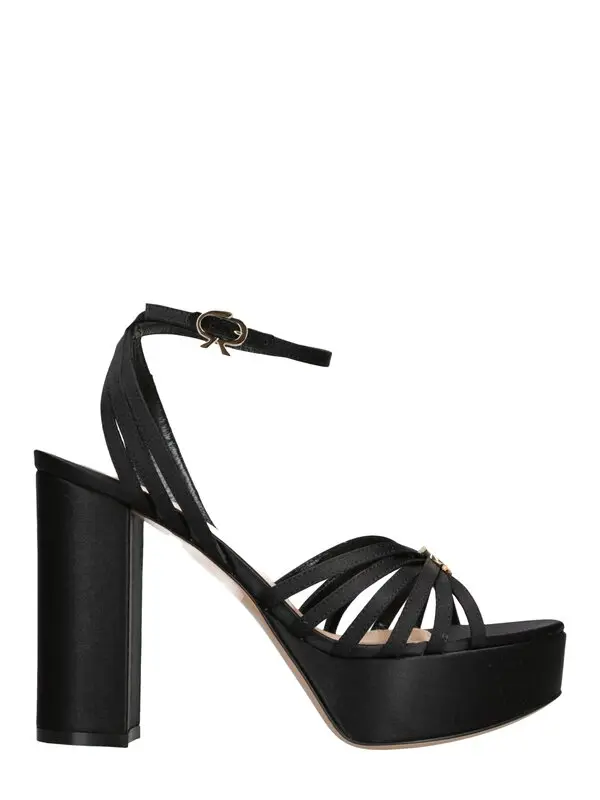 GIANVITO ROSSI Rita Platform Sandals - Black