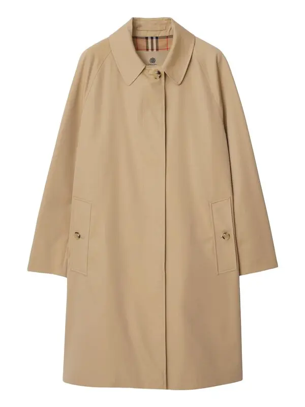 Burberry Gabardine Camden Heritage Car Coat - Beige