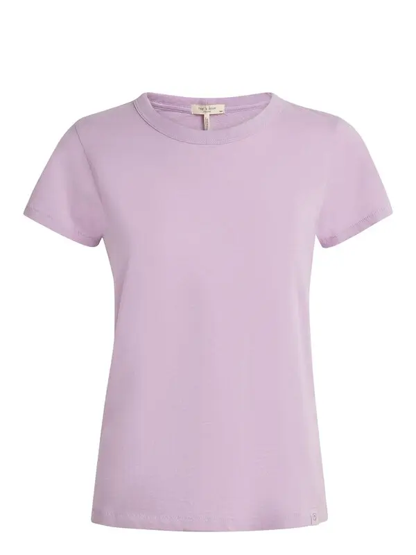 Rag & Bone Pima Cotton Slub T-shirt - Purple