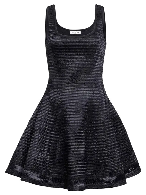 Alaïa Sleeveless Mini Dress - Black