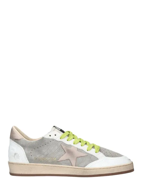 GOLDEN GOOSE Leather Ball Star Sneakers - Grey