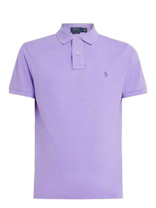 Polo Ralph Lauren Cotton Mesh Custom-fit Polo Shirt - Purple