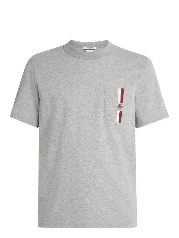 Jacob Cohen Stripe Monogram T-shirt - Grey