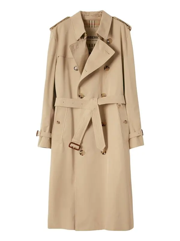 Burberry Long Kensington Heritage Trench Coat - Yellow