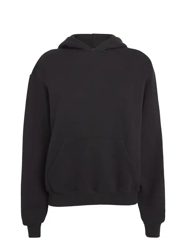 SKIMS Classic Fleece Hoodie - Black