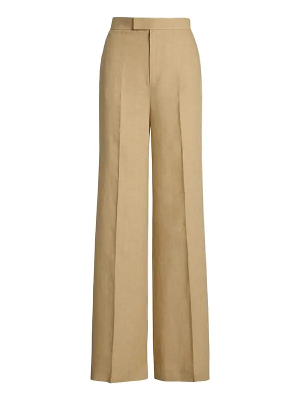 Ralph Lauren Linen Dean Tailored Trousers - Beige