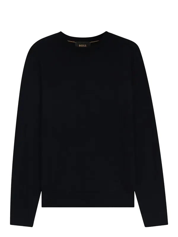 BOSS Wool-silk-cashmere Sweater - Blue