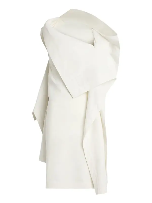 Issey Miyake Collapsing Sculpture Tunic Top - Neutral