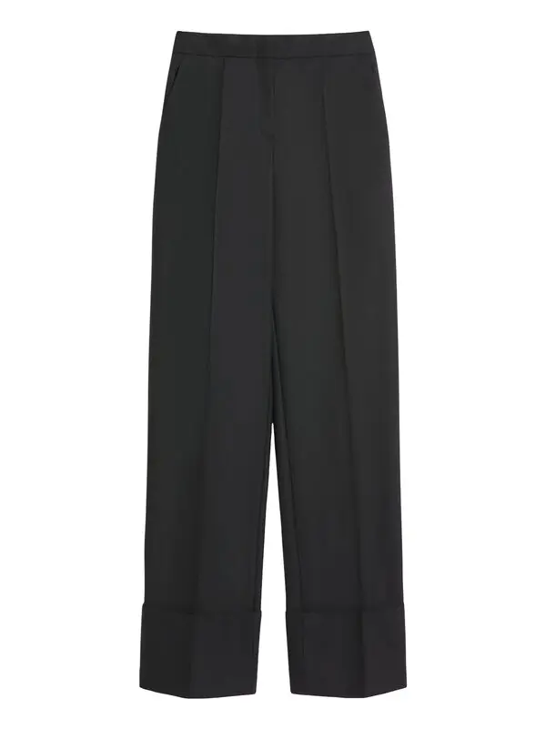 Valentino Garavani Wool Tailored Trousers - Black