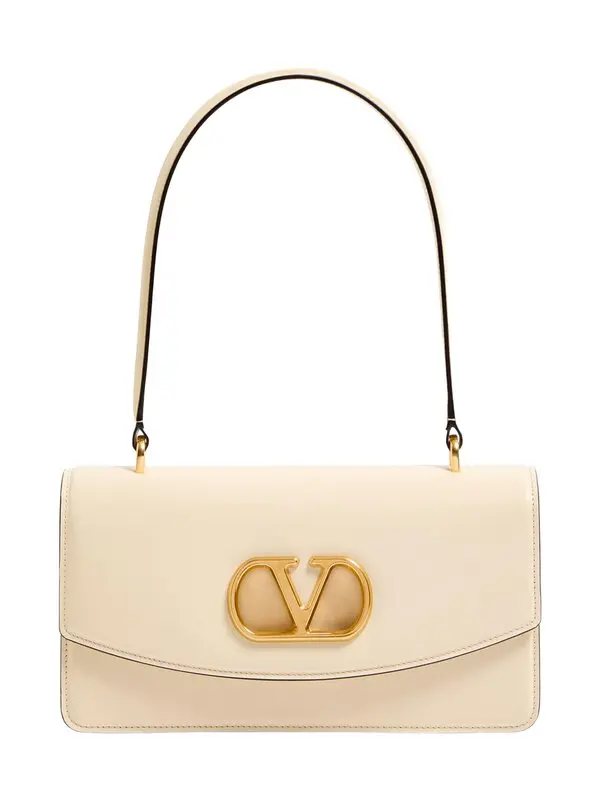 Valentino Garavani Leather Top-handle Bag - Ivory