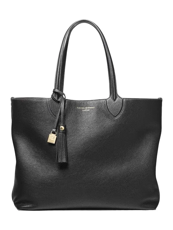 ASPINAL OF LONDON Leather Hudson Tote - Black