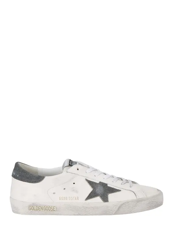 Golden Goose Leather Super-star Sneakers - Grey