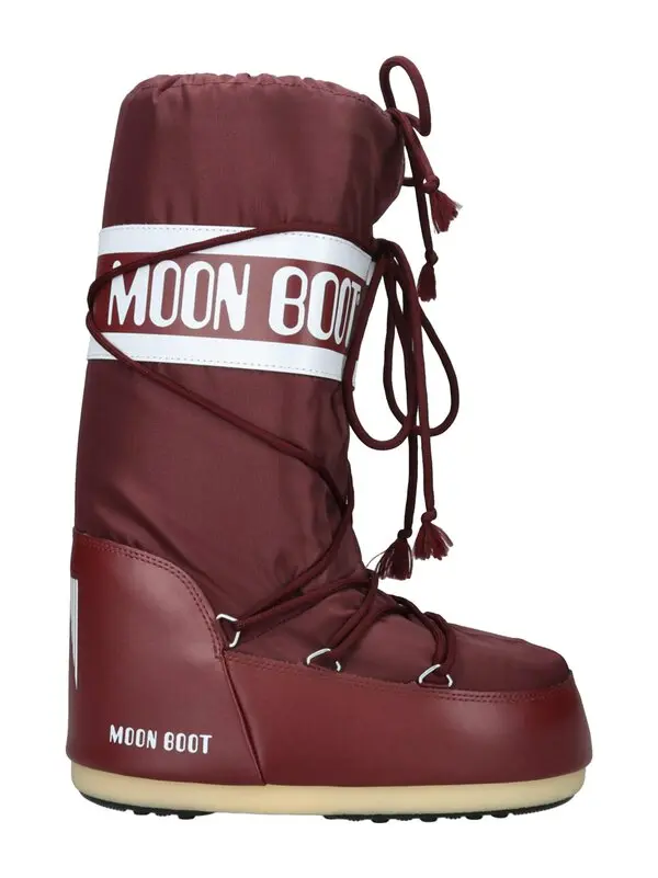 Moon Boot Nylon Boots - Burgundy