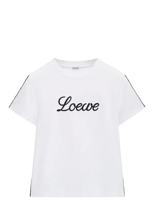 Loewe Stretch-cotton Logo T-shirt - White