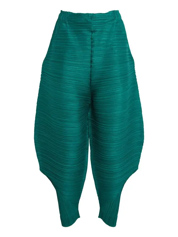 Issey Miyake Thicker Bounce Trousers - Green
