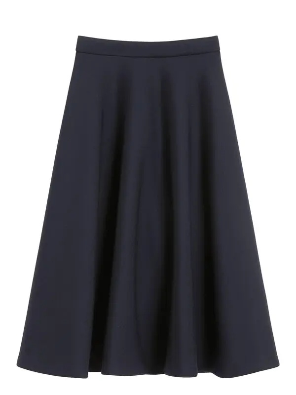 Max Mara Jersey Tech Midi Skirt - Blue