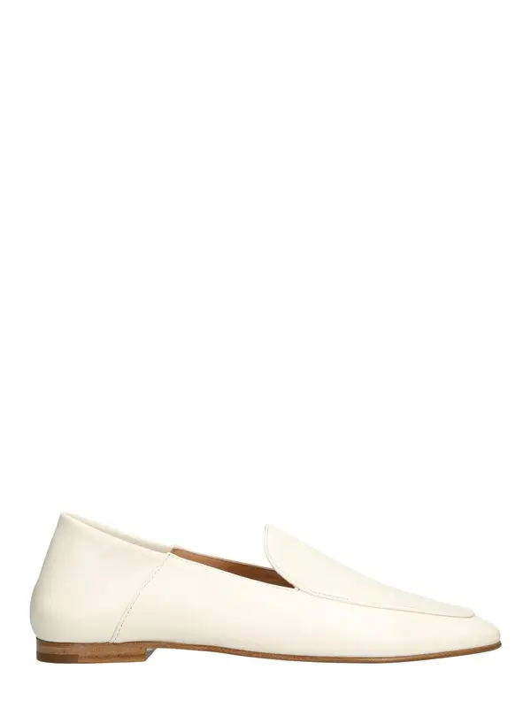 Dear Frances Leather Gio Loafers - White