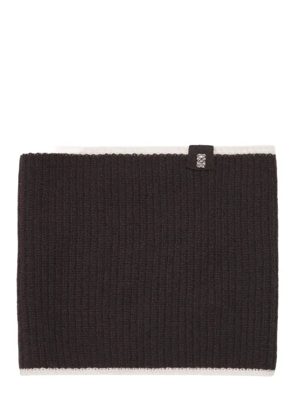 Sandro Wool Neck Warmer - Brown