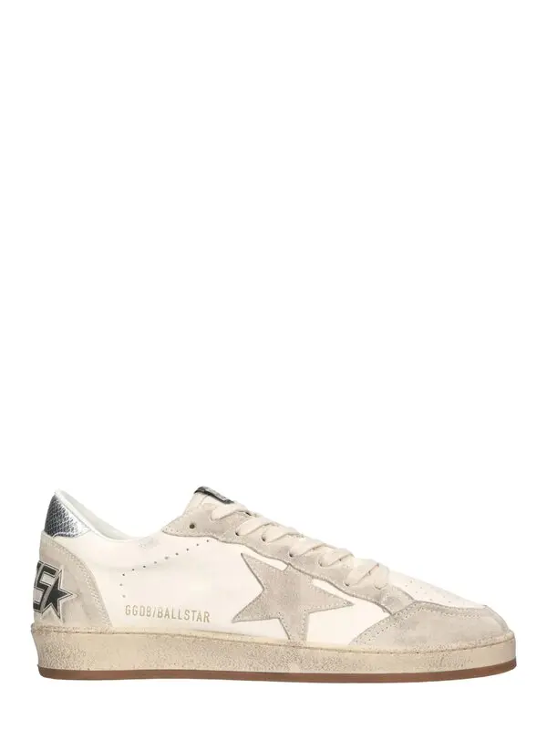 Golden Goose Leather Ball Star Sneakers - White