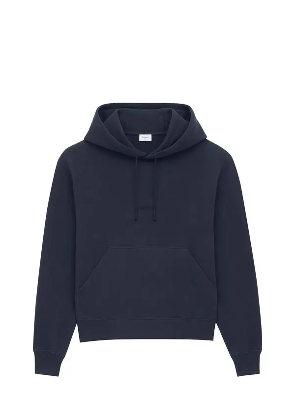 Saint Laurent Cotton Embroidered Hoodie - Blue