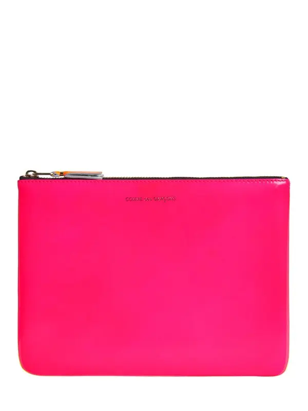 Comme Des Garçons Large Super Fluo Pouch - Pink