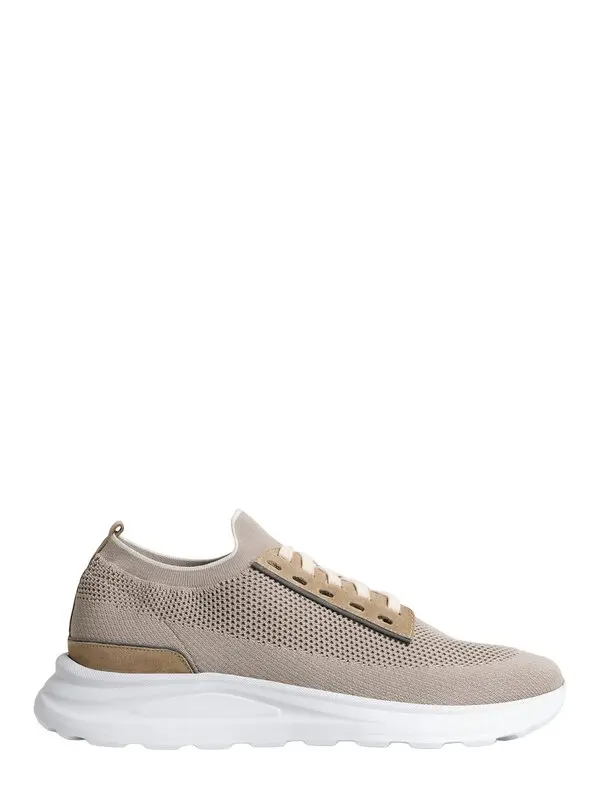 Eleventy Knitted Low-top Sneakers - Beige