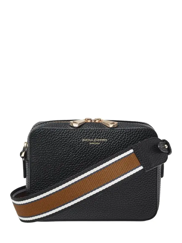 ASPINAL OF LONDON Leather Camera Bag - Black