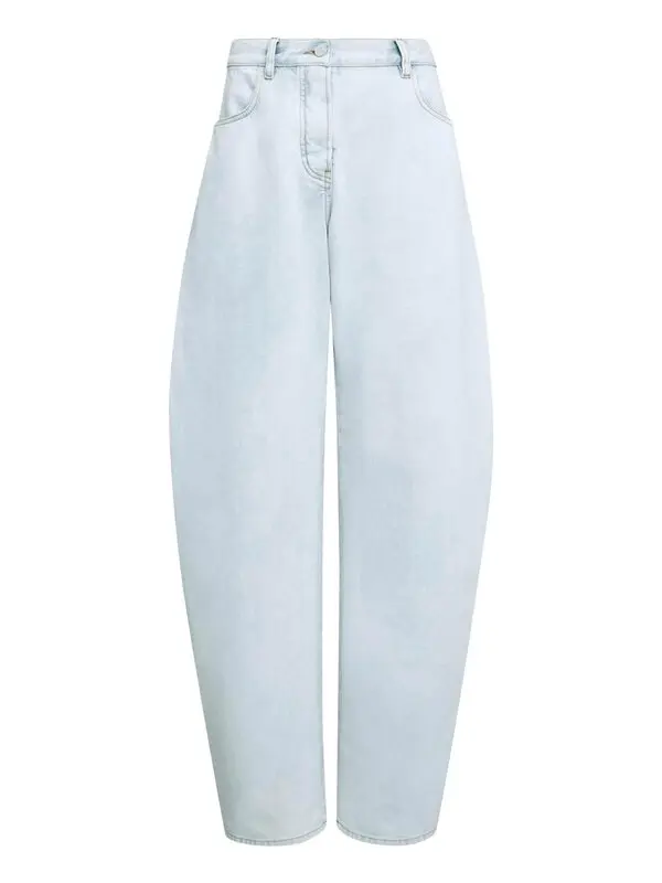 Alaïa Round Wide-leg Jeans - Blue