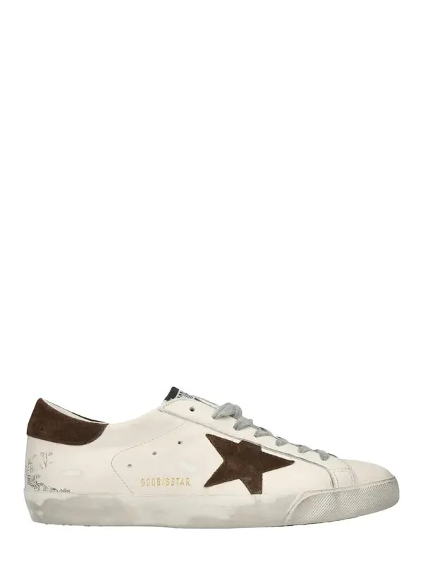Golden Goose Super-star Leather Sneakers - White