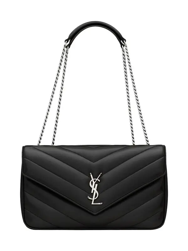Saint Laurent Mini Loulou Shoulder Bag - Black