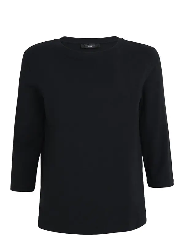 Max Mara Stretch-cotton T-shirt - Black