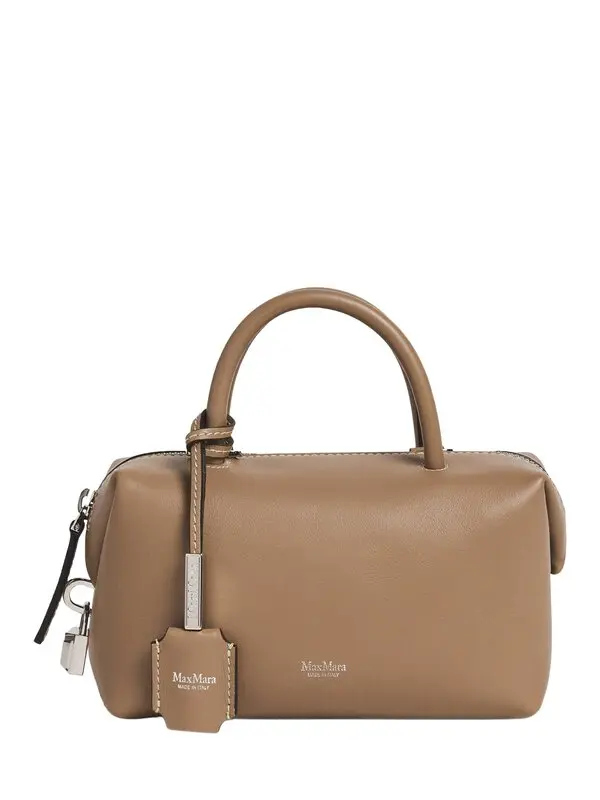 Max Mara Small Leather Bowler Bag - Brown