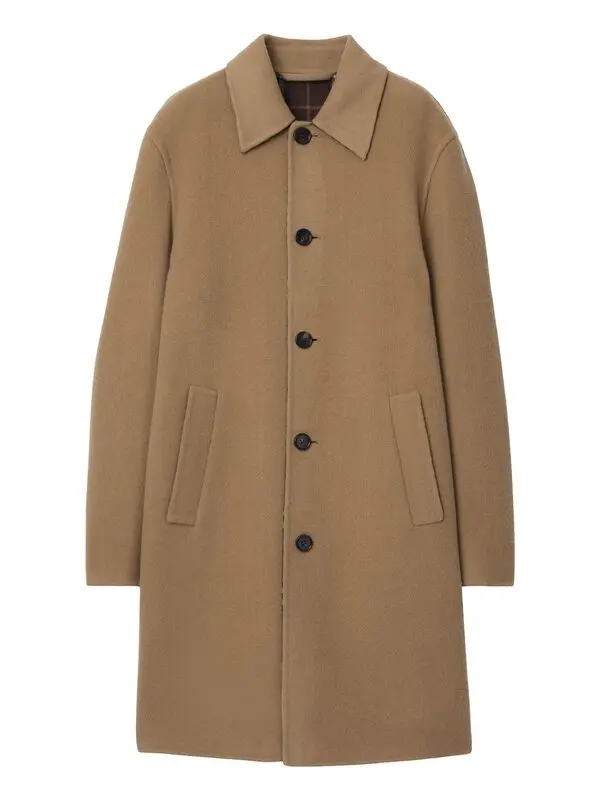 Burberry Wool Mid-length Car Coat - Beige