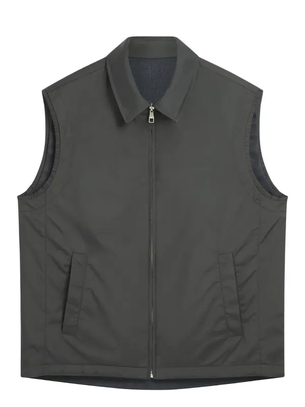 Dunhill Linen Reversible Gilet - Navy