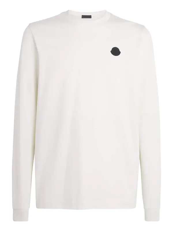 Moncler Cotton Logo T-shirt - Ivory